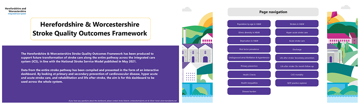 Developing a Dashboard for a Stroke Quality Outcomes Framework